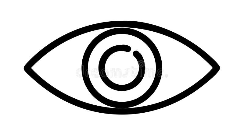 Eye Icon Graphic, Sight Vision Optical Symbol, Vector Design Generative ...