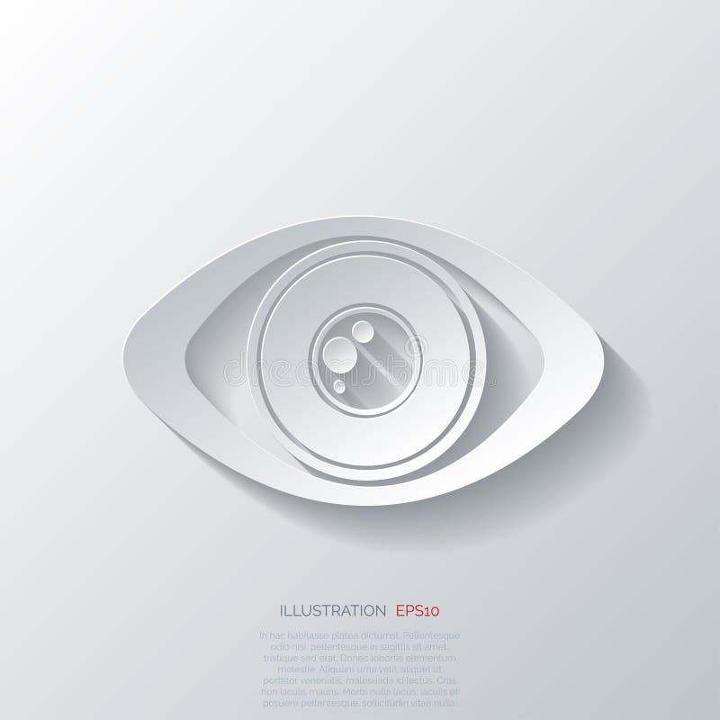 Eye Icon, Human Eye Symbol Vector Illustration. Stock Vector ...