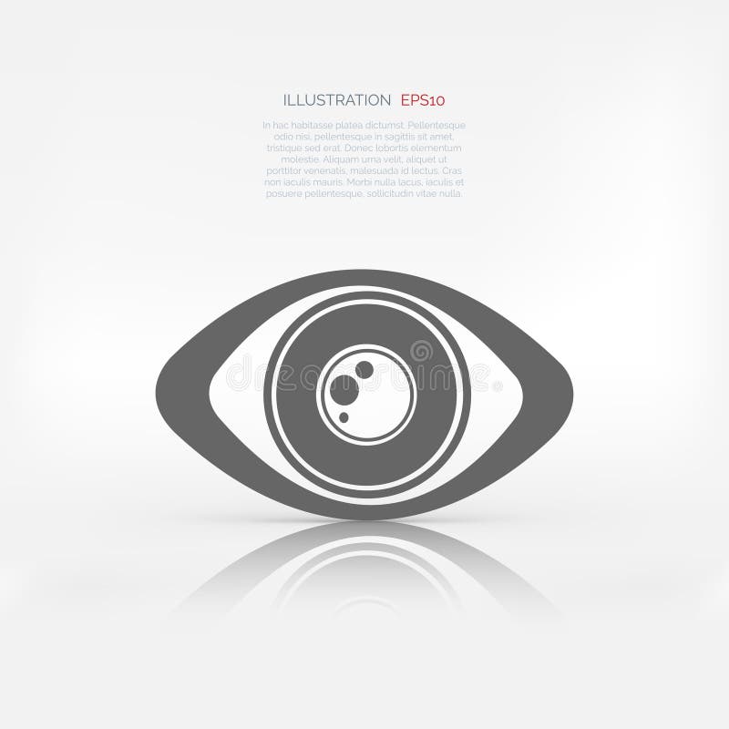 Eye Icon, Human Eye Symbol Vector Illustration. Stock Vector ...