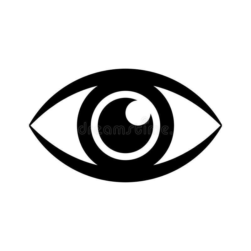 Eye Icon Logo. Look and Vision Icons Stock Illustration - Illustration ...