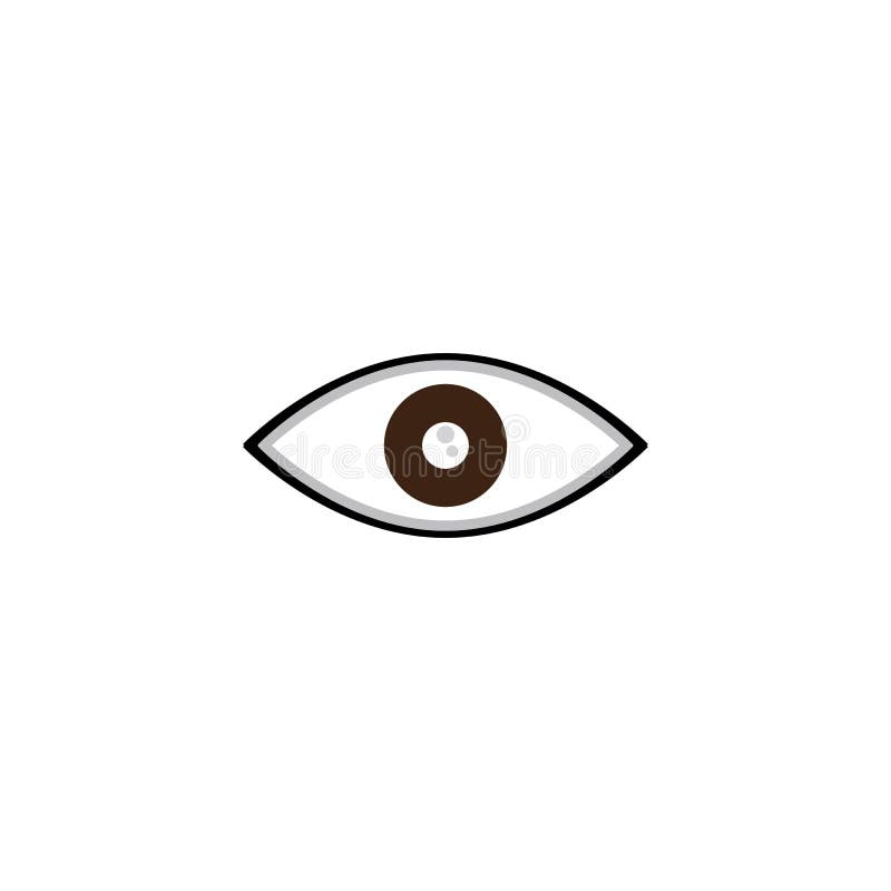 Eye icon logo vector stock illustration. Illustration of logo - 259681133
