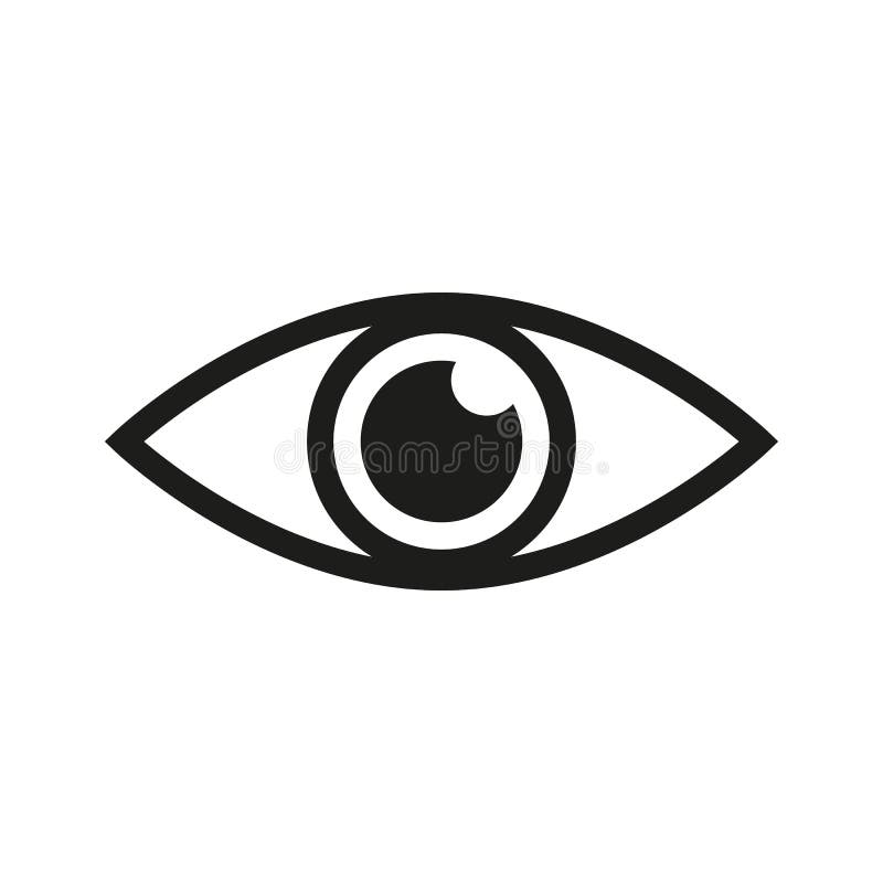 Eye Icon. Look and Vision Icon Stock Vector - Illustration of element ...