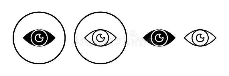 Eye Icon. Look and Vision Icon. Eye Icon Stock Vector - Illustration of ...