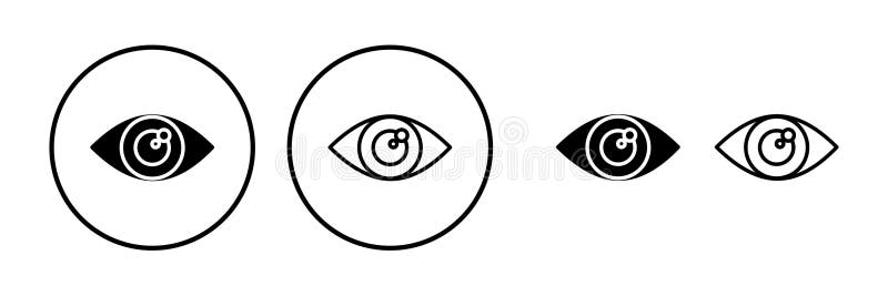 Eye Icon. Look and Vision Icon Stock Vector - Illustration of abstract ...