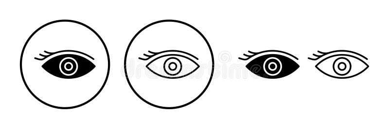 Eye Icon. Look and Vision Icon Stock Vector - Illustration of eyes ...