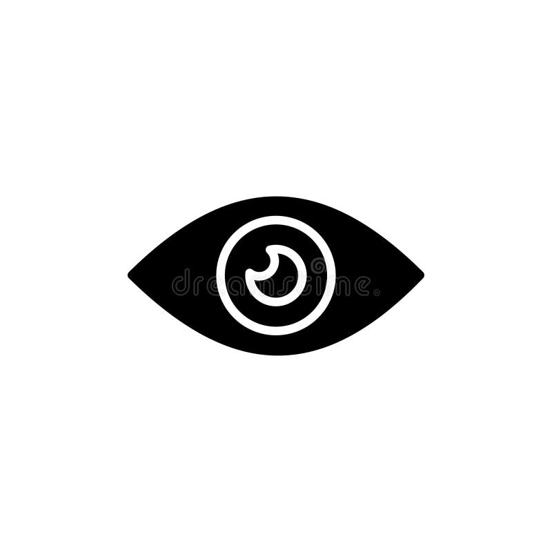 Eye Icon. Look and Vision Icon Stock Vector - Illustration of graphic ...