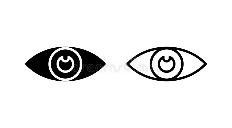 Eye Icon. Look and Vision Icon Stock Vector - Illustration of sign ...