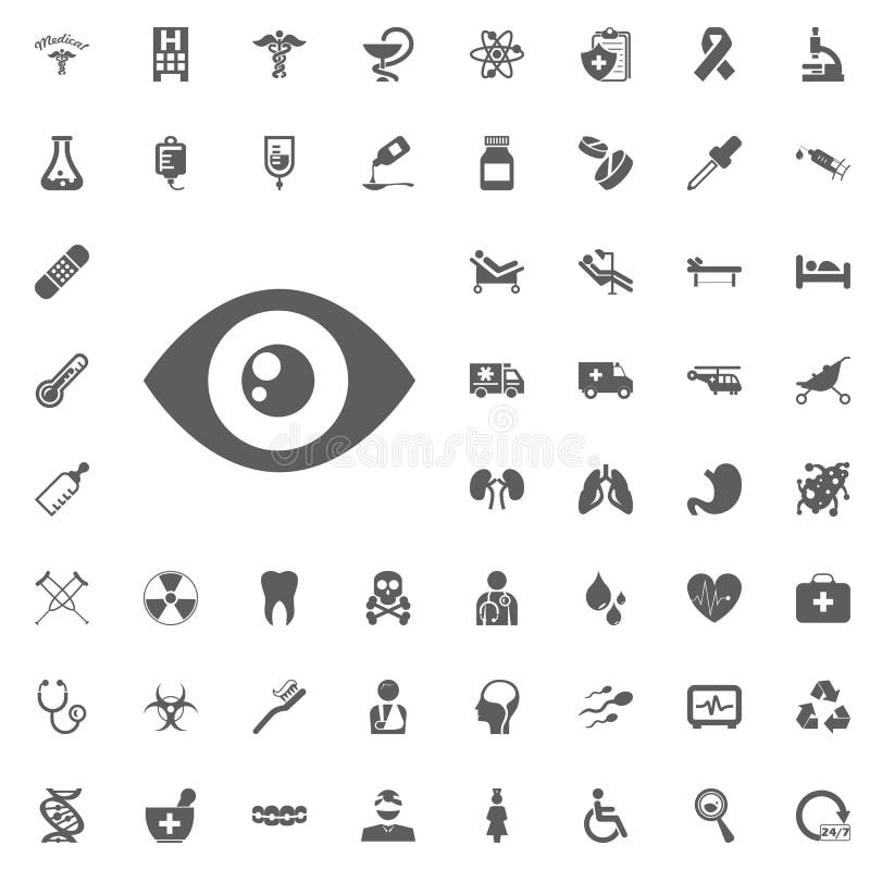 Eye Icon. Medical and Hospital Icon Vector Set. Editorial Photo ...