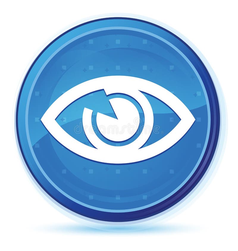 Eye Icon Midnight Blue Prime Round Button Stock Vector - Illustration ...