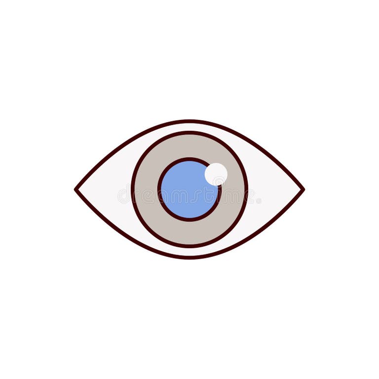 Eye Icon, Optic Vector Illustration Stock Vector - Illustration of ...