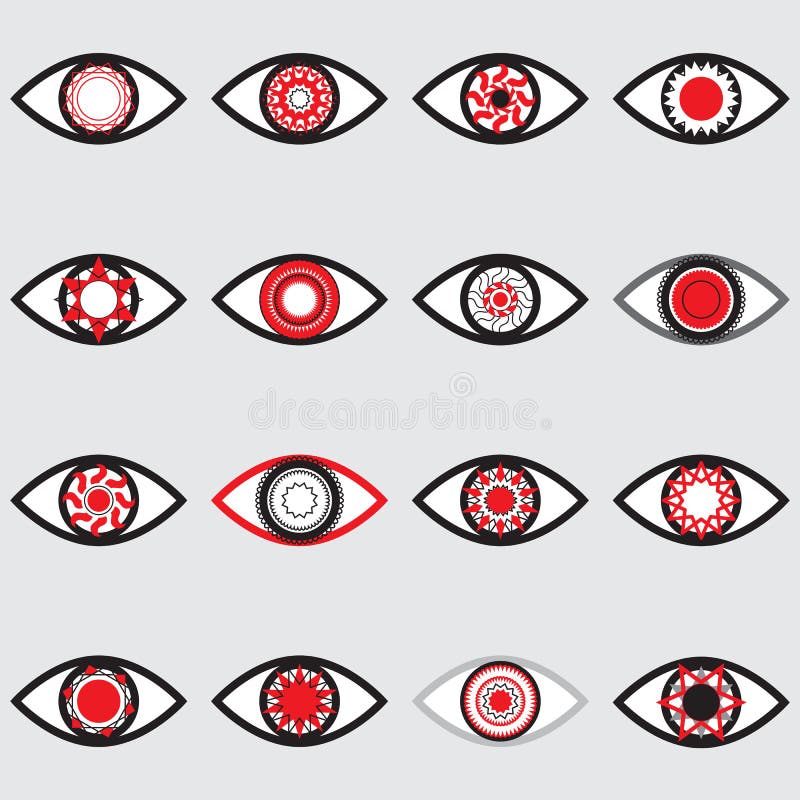 Eye icon - stock vector. Illustration of outline, shape - 75860223