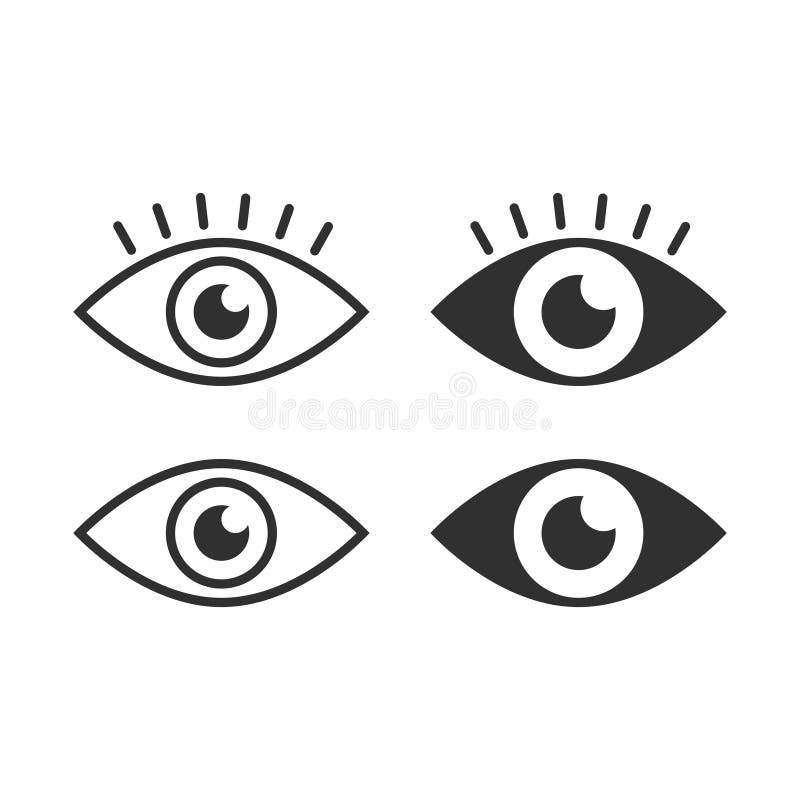 Eye icon set vector stock vector. Illustration of emblem - 321022593