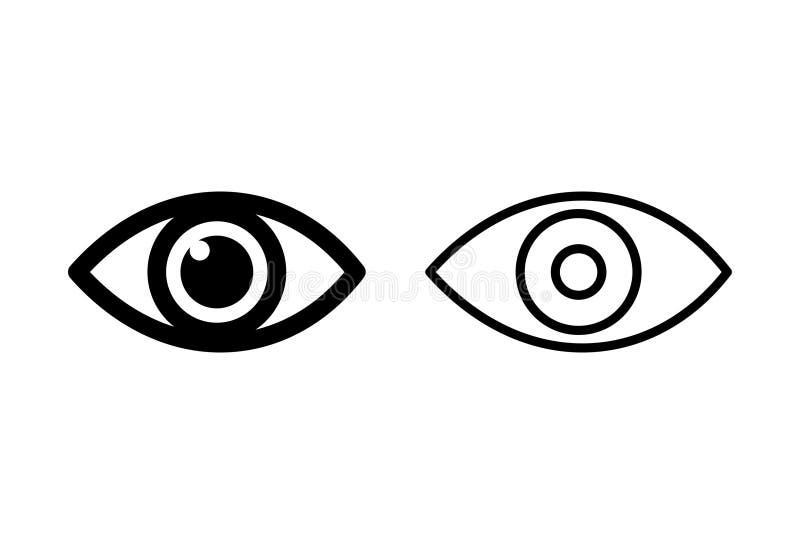 Eye Icon . Eye Vector Icon. Look and Vision Icon Stock Vector ...