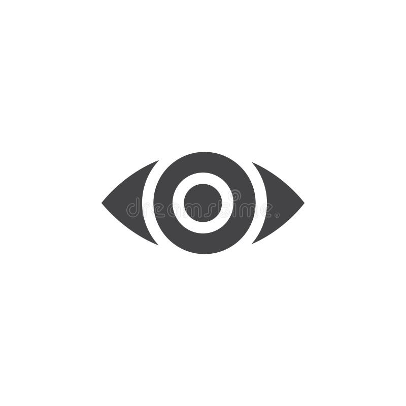 Eye Icon Simple Vector Symbol Stock Vector - Illustration of isolated ...