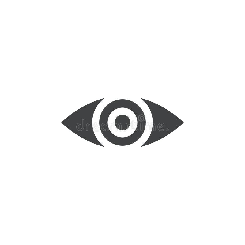 Eye Icon Simple Vector Symbol Stock Vector - Illustration of isolated ...
