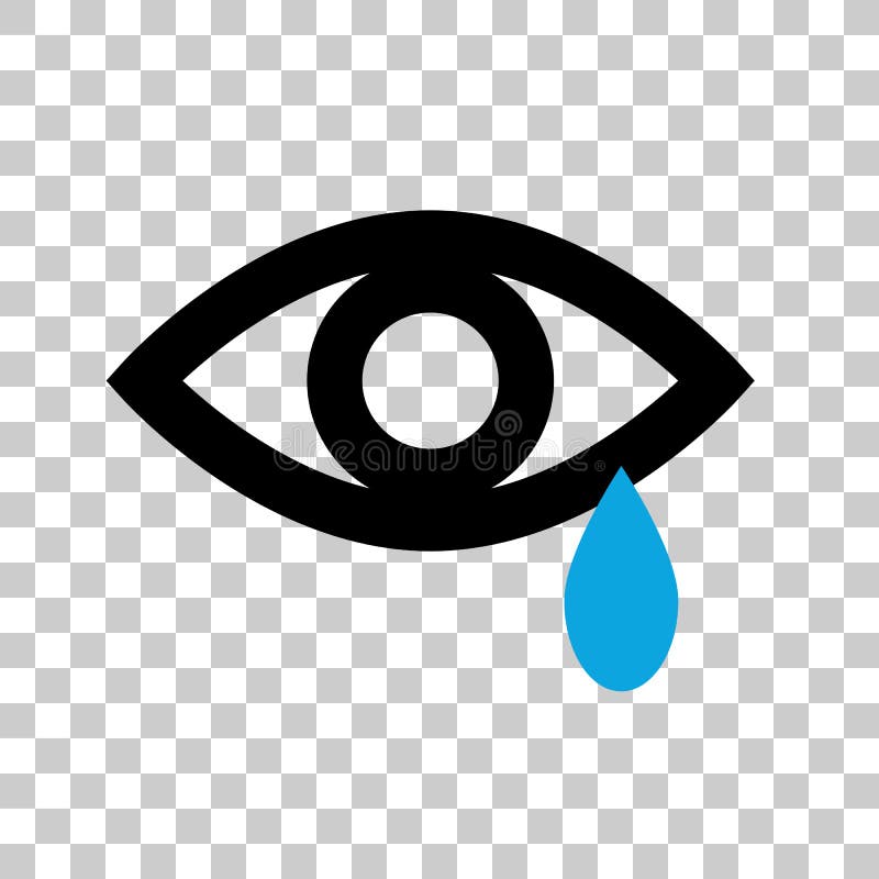 Eye Icon with Tears. Vector with Transparent Background. Stock Vector ...