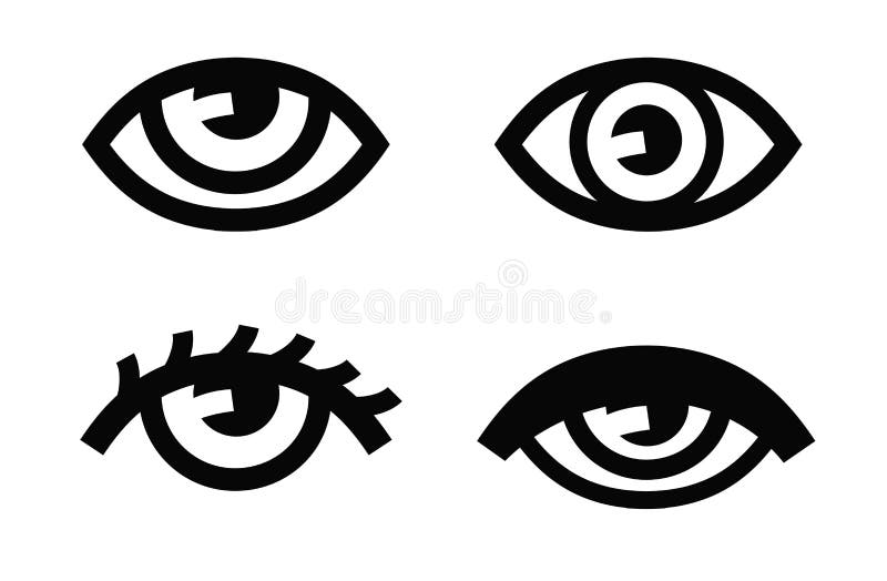 Human Eye Black White Stock Illustrations – 22,023 Human Eye Black ...