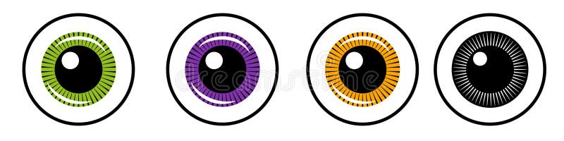 Eye Icon Vector Design, Group of Objects Stock Illustration ...