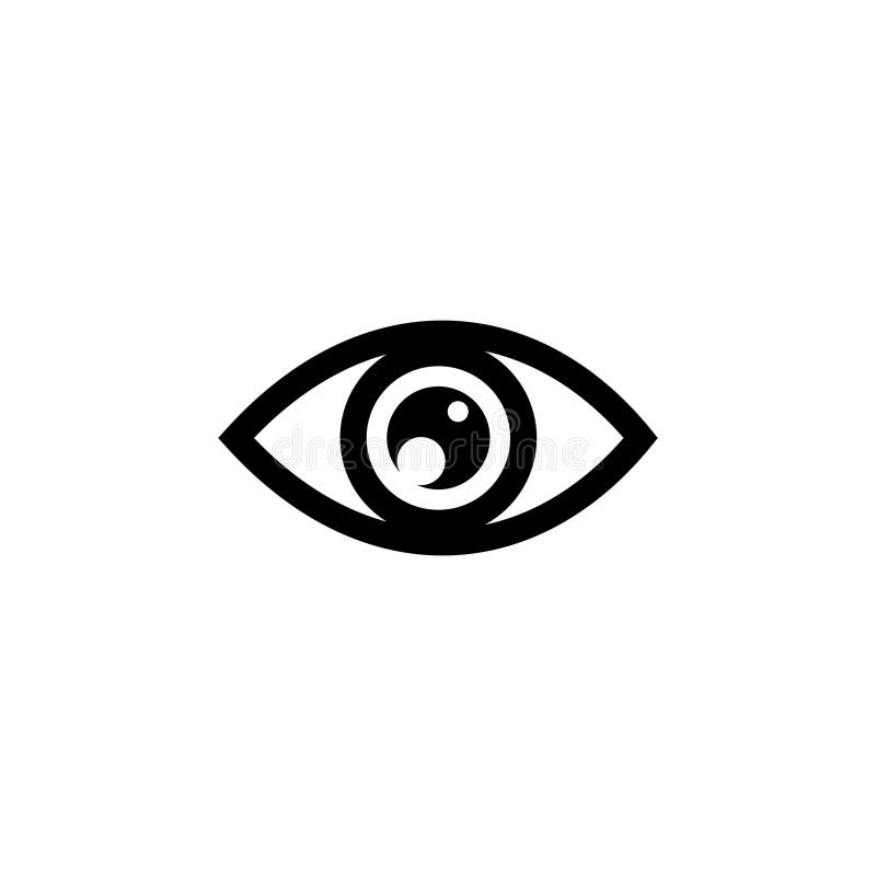 Eye Icon . Eye Vector Icon. Look and Vision Icon Stock Vector ...