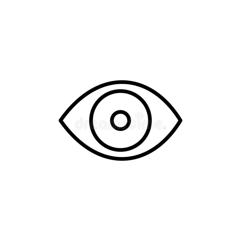 Eye Icon . Eye Vector Icon. Look and Vision Icon Stock Vector ...