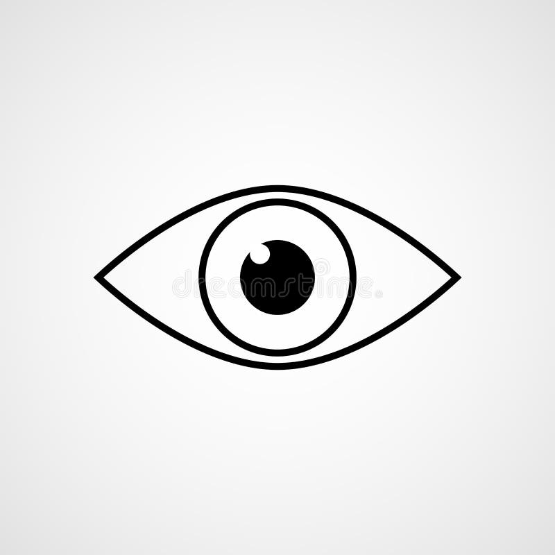 Eye Icon. Vector Illustration Stock Illustration - Illustration of ...