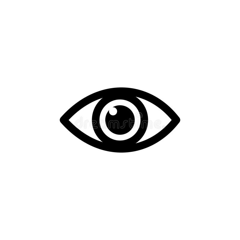 Eye Icon . Eye Vector Icon. Look and Vision Icon Stock Vector ...