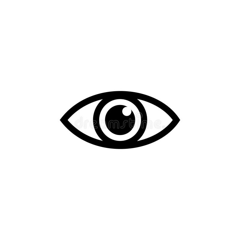 Eye Icon . Eye Vector Icon. Look and Vision Icon Stock Vector ...