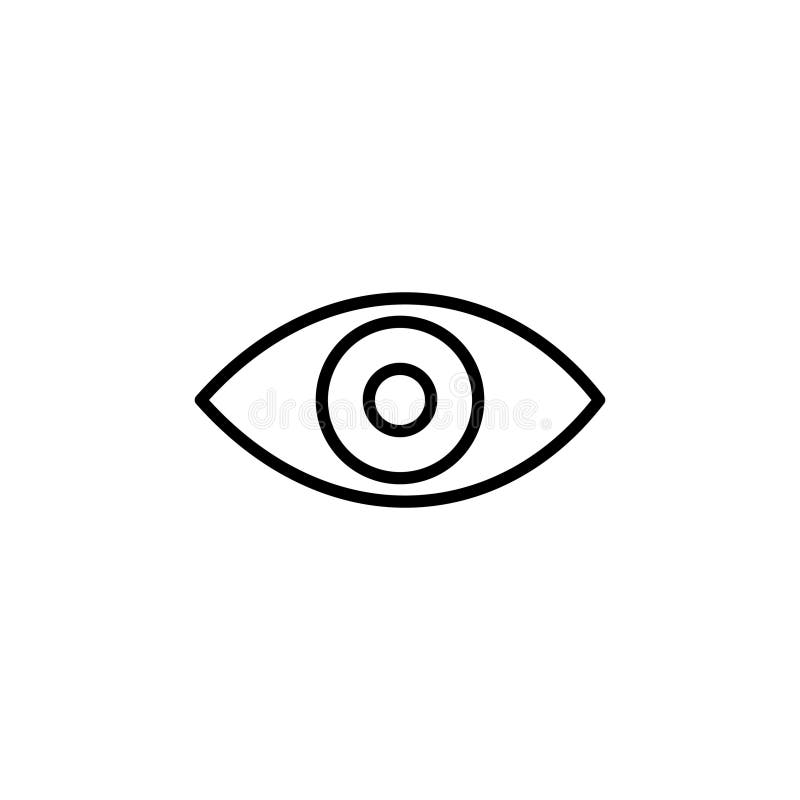 Eye Icon . Eye Vector Icon. Look and Vision Icon Stock Vector ...