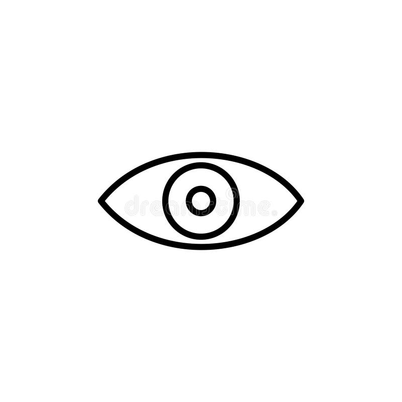 Eye Icon . Eye Vector Icon. Look and Vision Icon Stock Vector ...