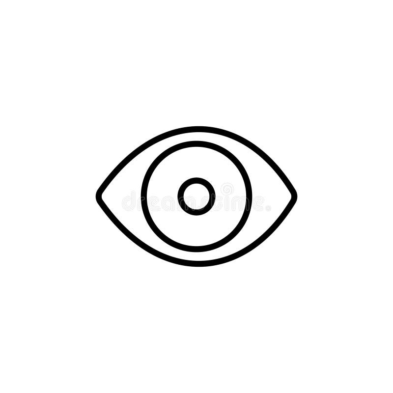 Eye Icon . Eye Vector Icon. Look and Vision Icon Stock Vector ...