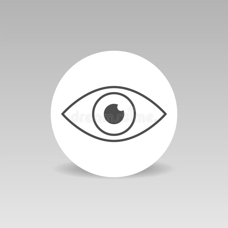 Eye Icon Vector Icon. Look and Vision Sign Stock Vector - Illustration ...