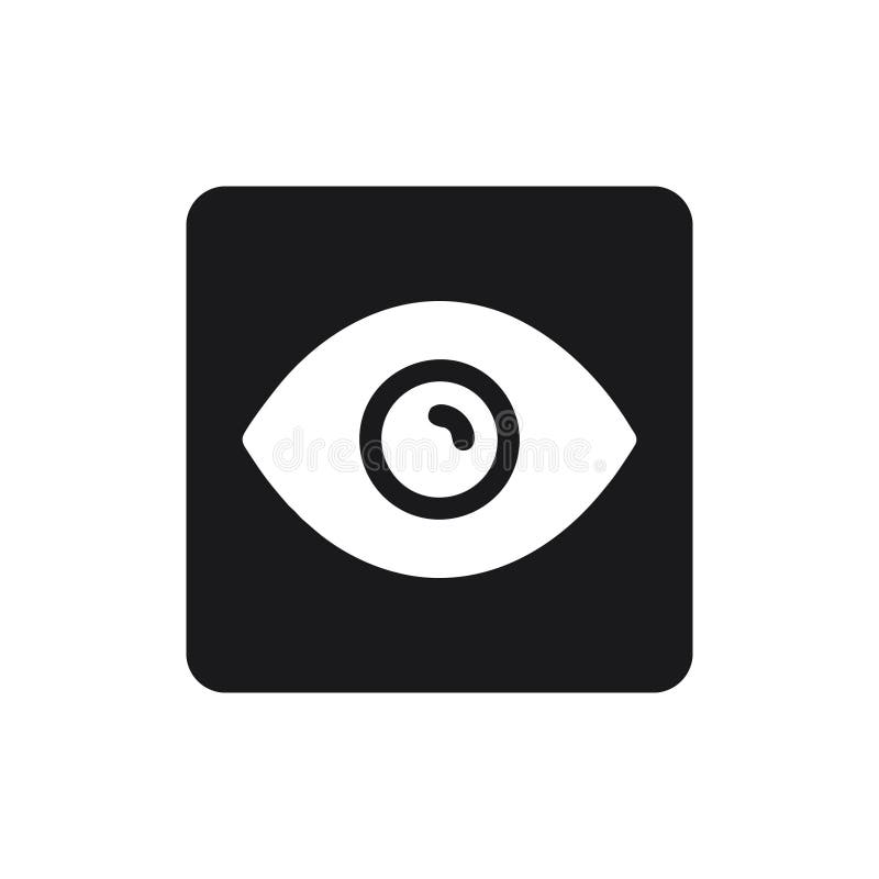 Eye Icon Vector. Look and Vision Symbol Stock Vector - Illustration of ...