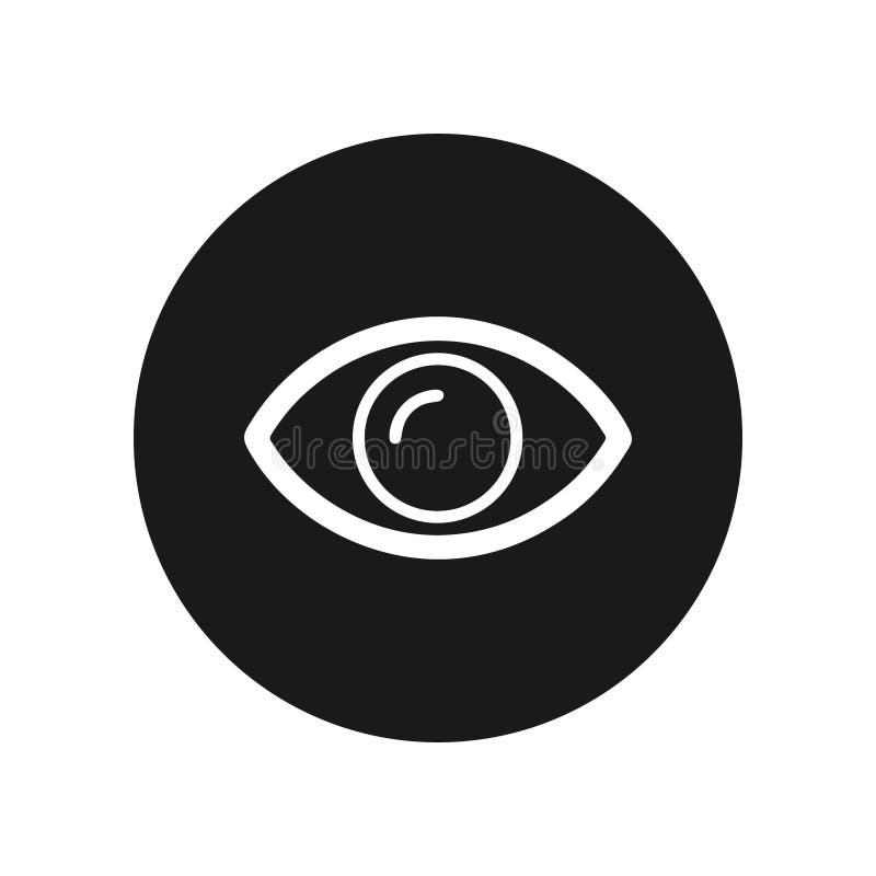 Eye Icon Vector. Look and Vision Symbol Stock Vector - Illustration of ...