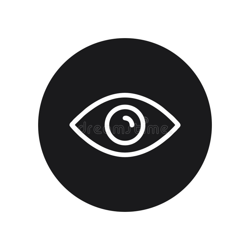Eye Icon Vector. Look and Vision Symbol Stock Vector - Illustration of ...