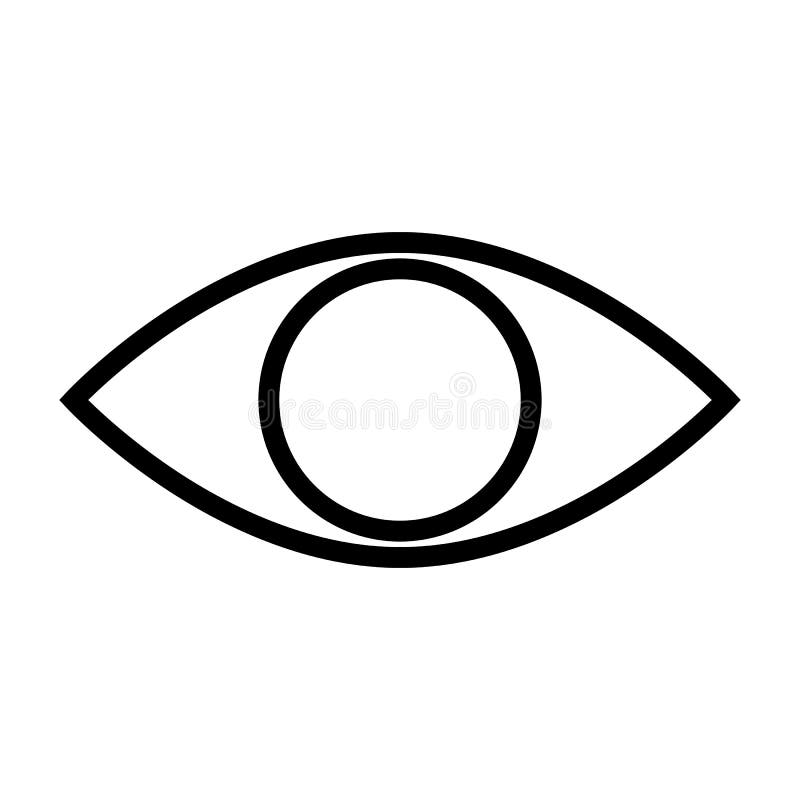 Eye icon stock vector. Illustration of iris, anatomy - 92193970