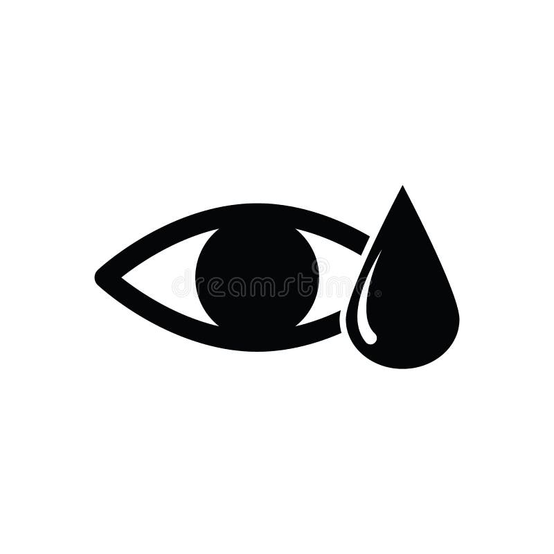 Eye With Medicine Water Drop Flat Vector Icon Stock Illustration ...