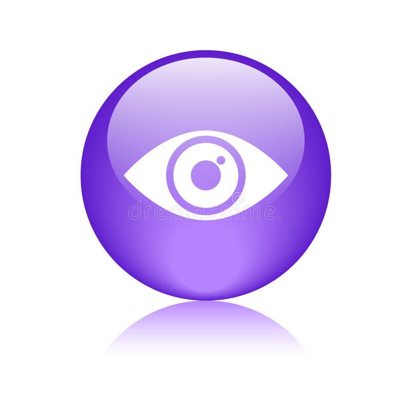 Eye sign web icon stock vector. Illustration of isolated - 120947316