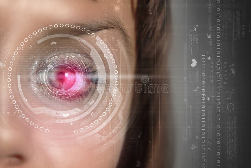 Eye identification stock photo. Image of guard, scanning - 57447342