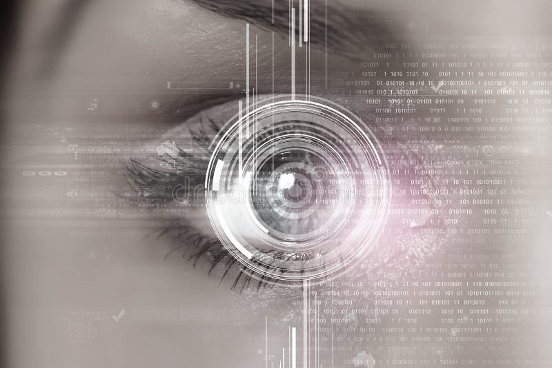 Eye identification stock photo. Image of circuit, recognition - 59956924