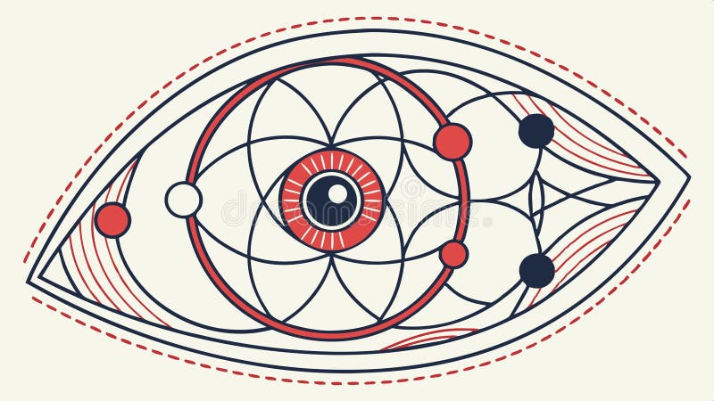 Eye with Network Iris, Digital Vision and Technology Vector Design ...