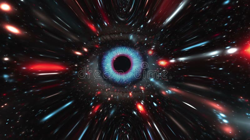 Eye Iris Ripple Cosmic in Outer Space Background Stock Footage - Video ...