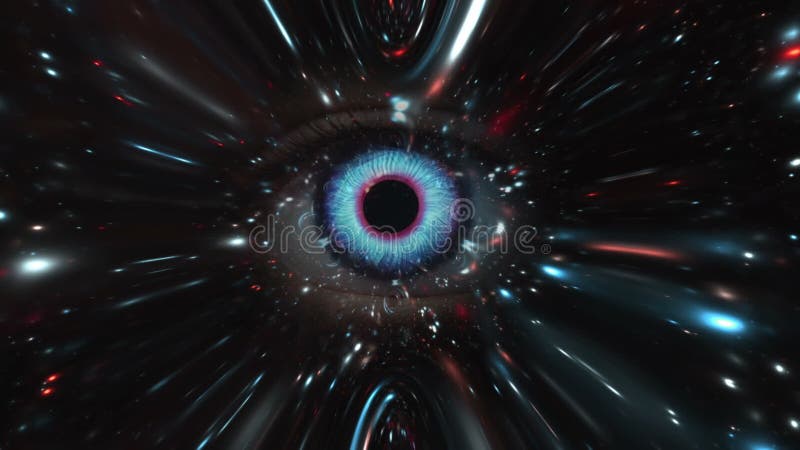 Eye Iris Ripple Cosmic in Outer Space Background Stock Footage - Video of fantasy, light: 308373578