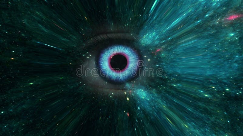 Eye Iris Ripple Cosmic in Outer Space Background Stock Footage - Video ...