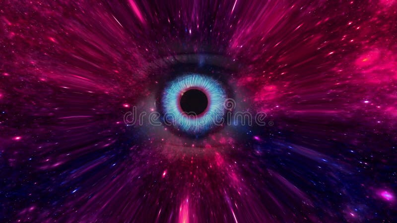 Eye Iris Ripple Cosmic in Outer Space Background Stock Footage - Video ...