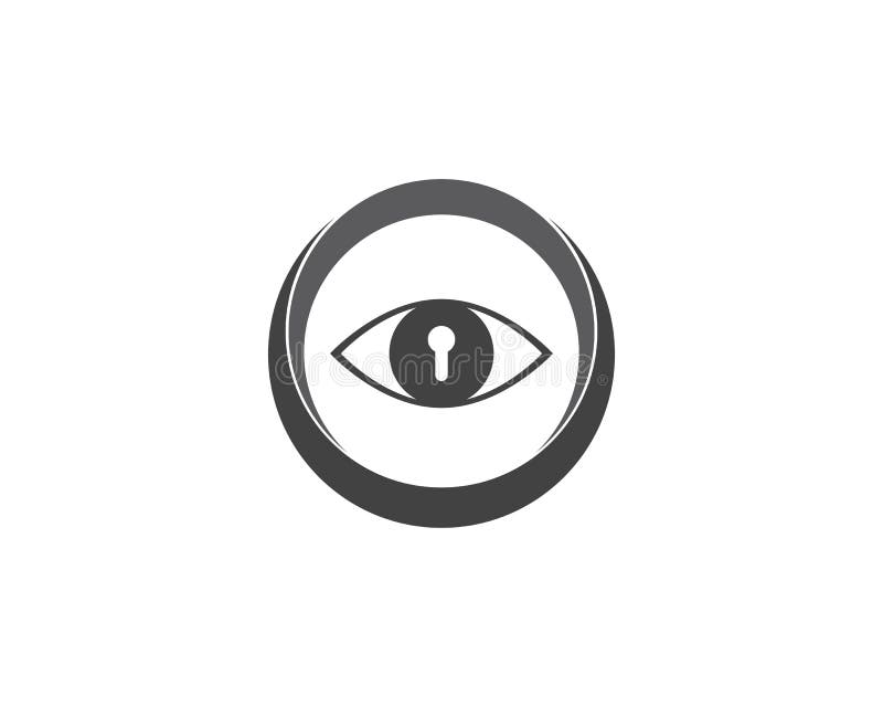 Eye Key Logo Design Temlate Stock Vector - Illustration of security ...