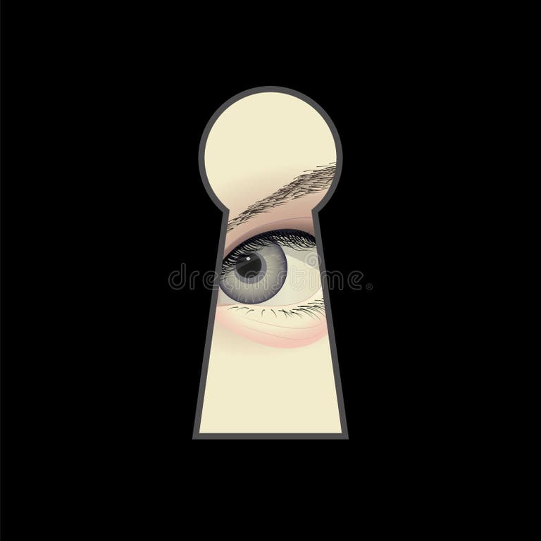 Eye Keyhole Peeping Stock Illustrations – 117 Eye Keyhole Peeping Stock ...