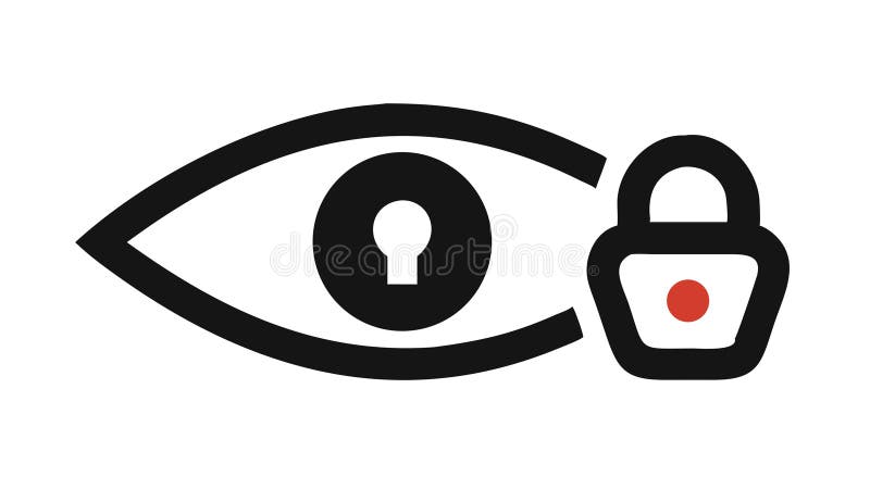 User with Privacy Security and Encryption, Cybersecurity Concept Stock ...