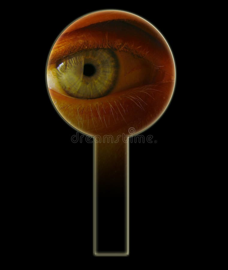 Eye in keyhole. VIP stock photo. Image of keyholes, keyhole - 5818146