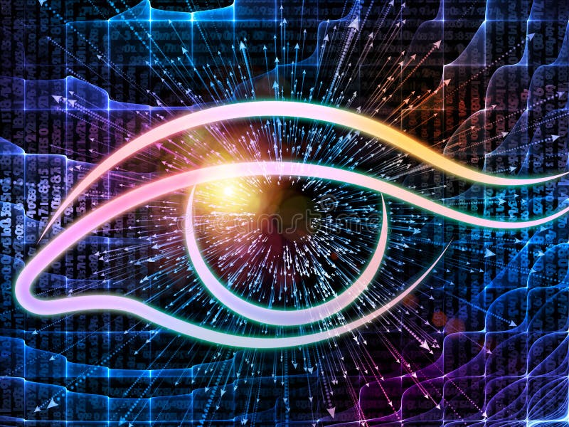 Way of Visual Information stock illustration. Illustration of ...