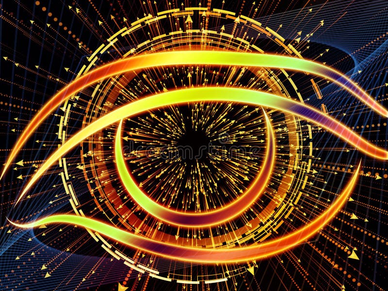 Advance of Visual Information Stock Illustration - Illustration of ...